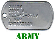Dog Tags - Custom (Set of Two) – CC Military Surplus, Inc.